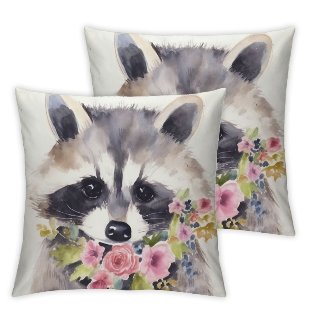 COMIO 2-Piece Short Plush Pillowcase Set with Zipper Closure - Cute ...