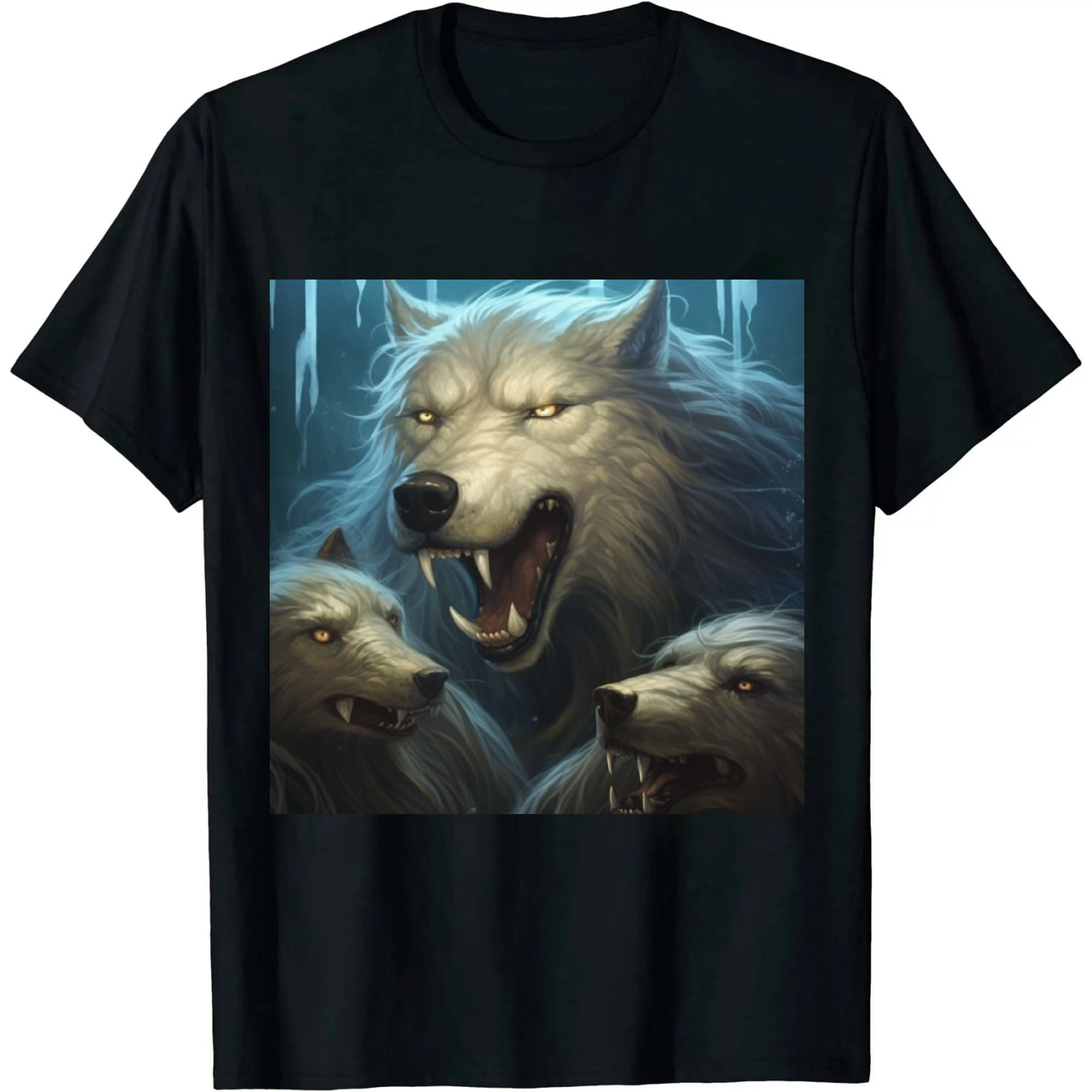 COMIO 3D Print Animal Tee Men Casual Classic Wolf Round Neck Shirt T ...