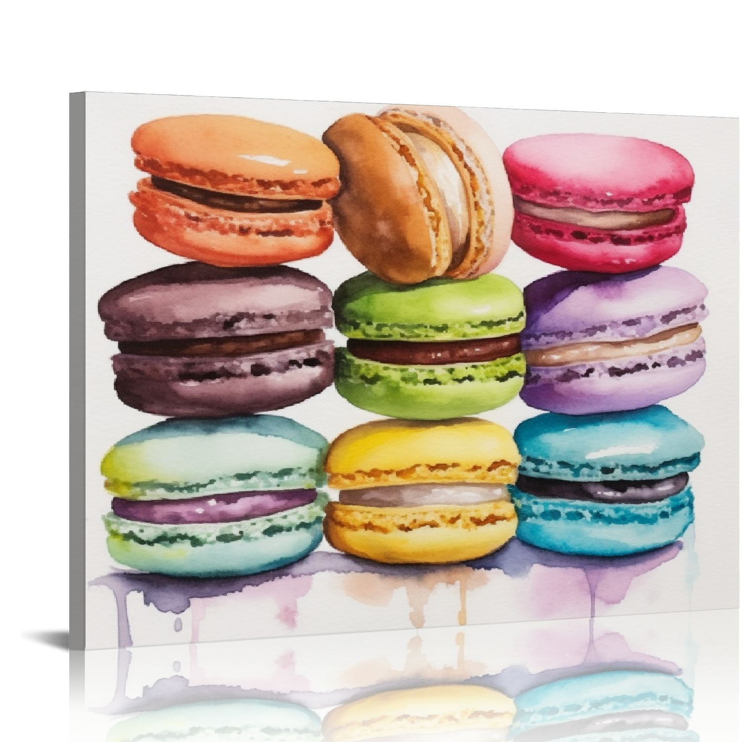 COMIO 9 Macarons by Jennifer Redstreake, Canvas Wall Art - Walmart.com