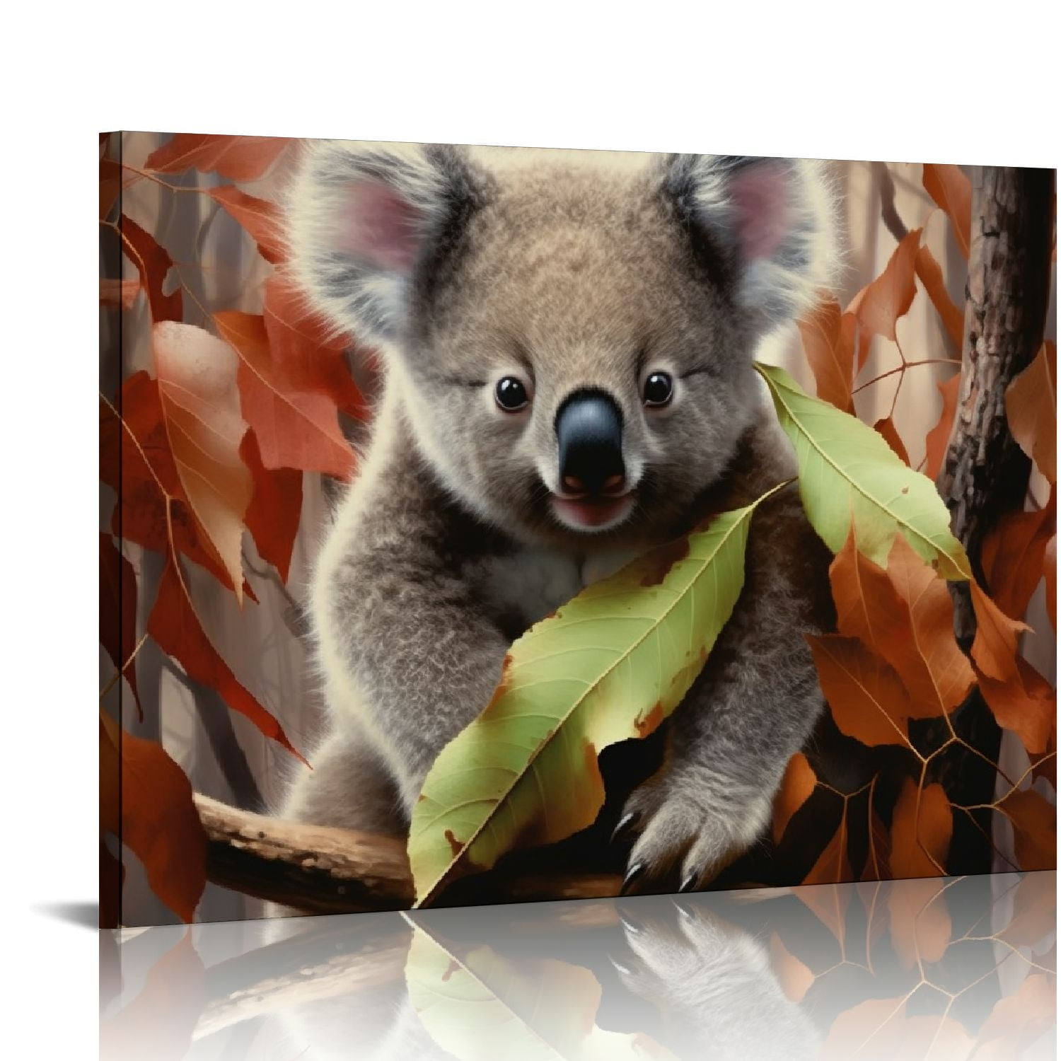 COMIO A Little Koala On The Branch, Australian Koala Wall Art, Koala ...