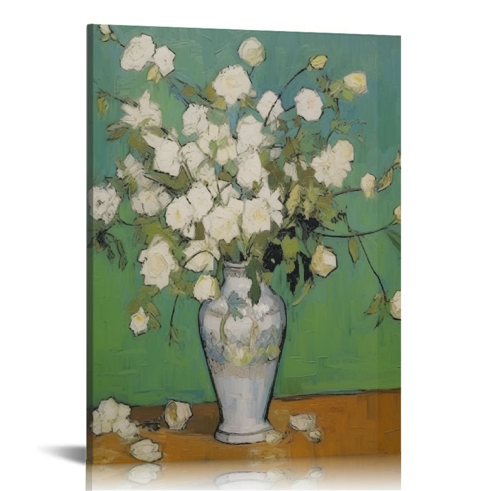 COMIO A Vase of Roses Canvas Prints Wall Art Classic Artwork Famous ...