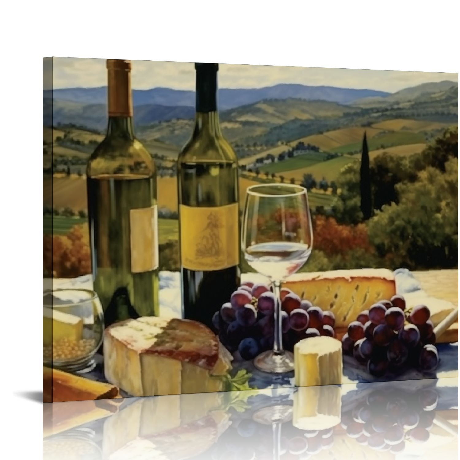 COMIO A Wine Tasting Canvas Wall Art Print, Wine Artwork - Walmart.com