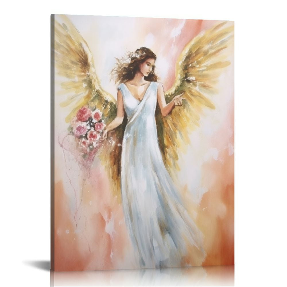 MLJA Abstract Angel Art Poster White Angel Poster Angel Art Poster Wall ...