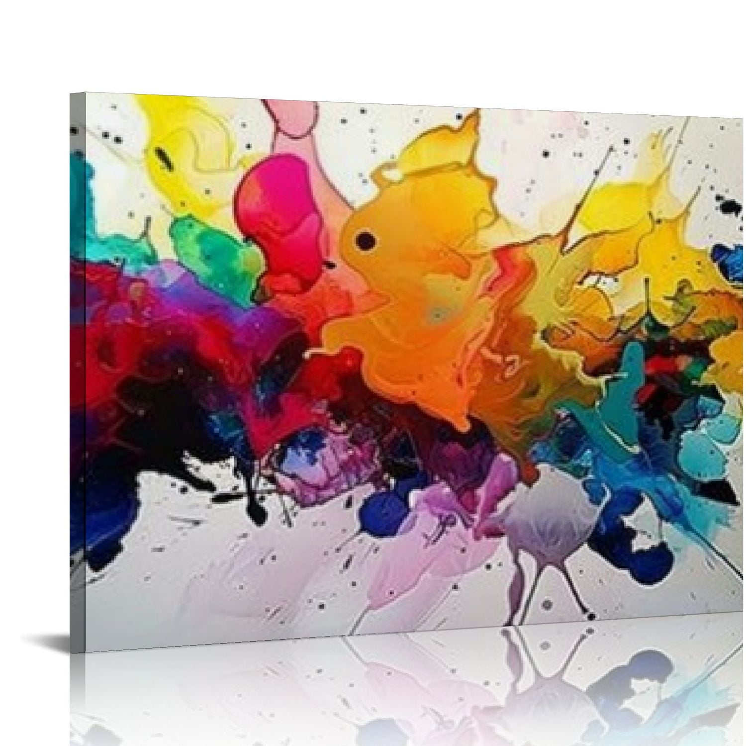 COMIO Abstract Art Wall Decor Colorful Abstract Wall Art for Living ...