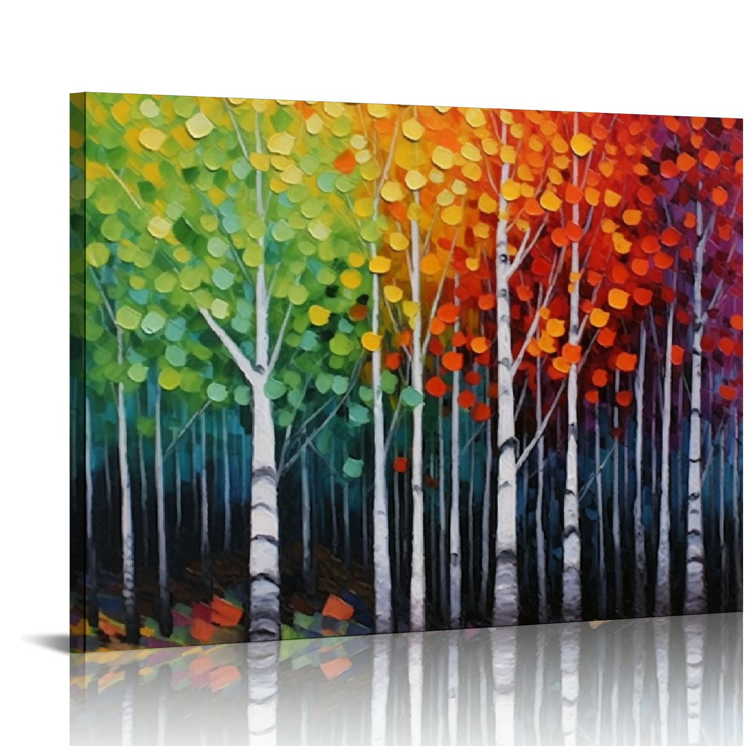 COMIO Abstract Colorful Tree of Life Painting Canvas Wall Art Big Tree ...