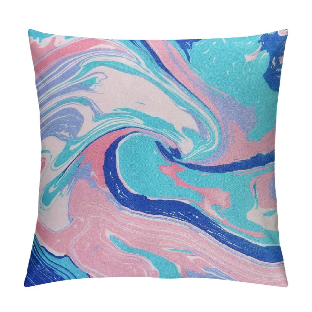 COMIO Abstract Fluid Painting Pillow Covers Colorful Liquid Fluid ...