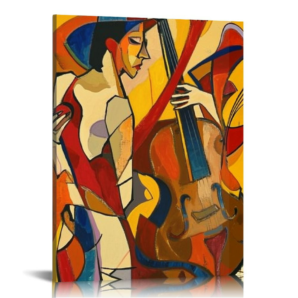 COMIO Abstract Music Canvas Wall Art Colorful Graffiti Painting Poster ...
