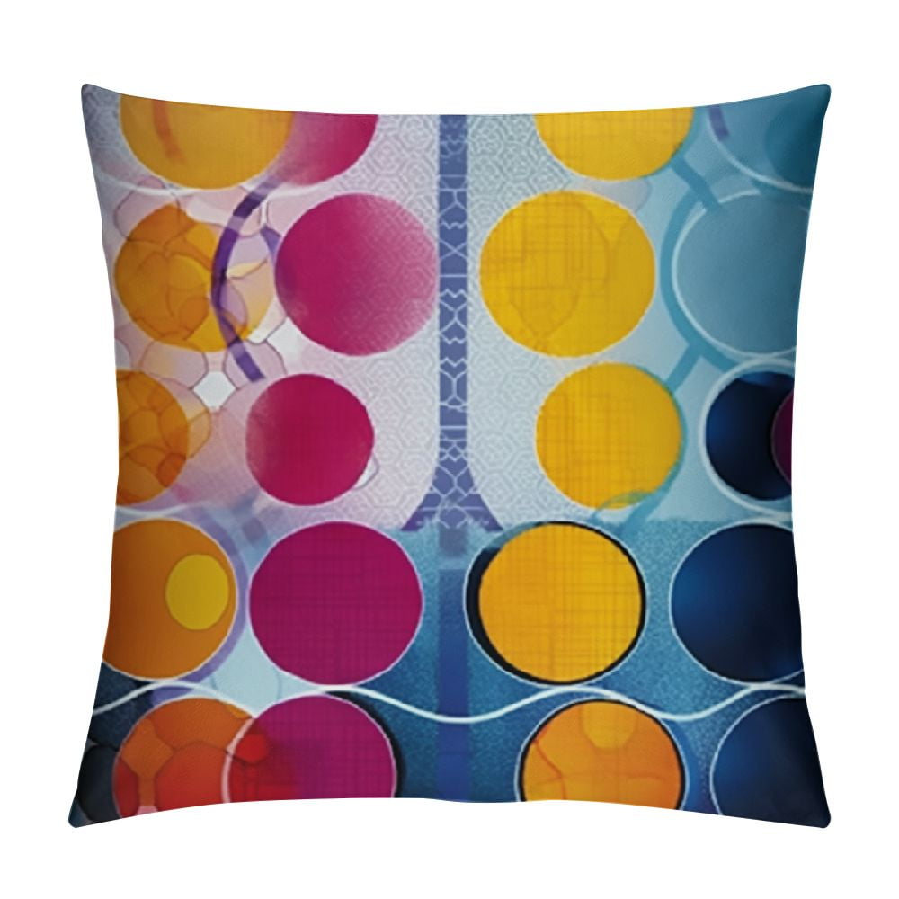 COMIO Abstract Throw Pillow Cushion Cover, Modern Graphic Vector Design ...