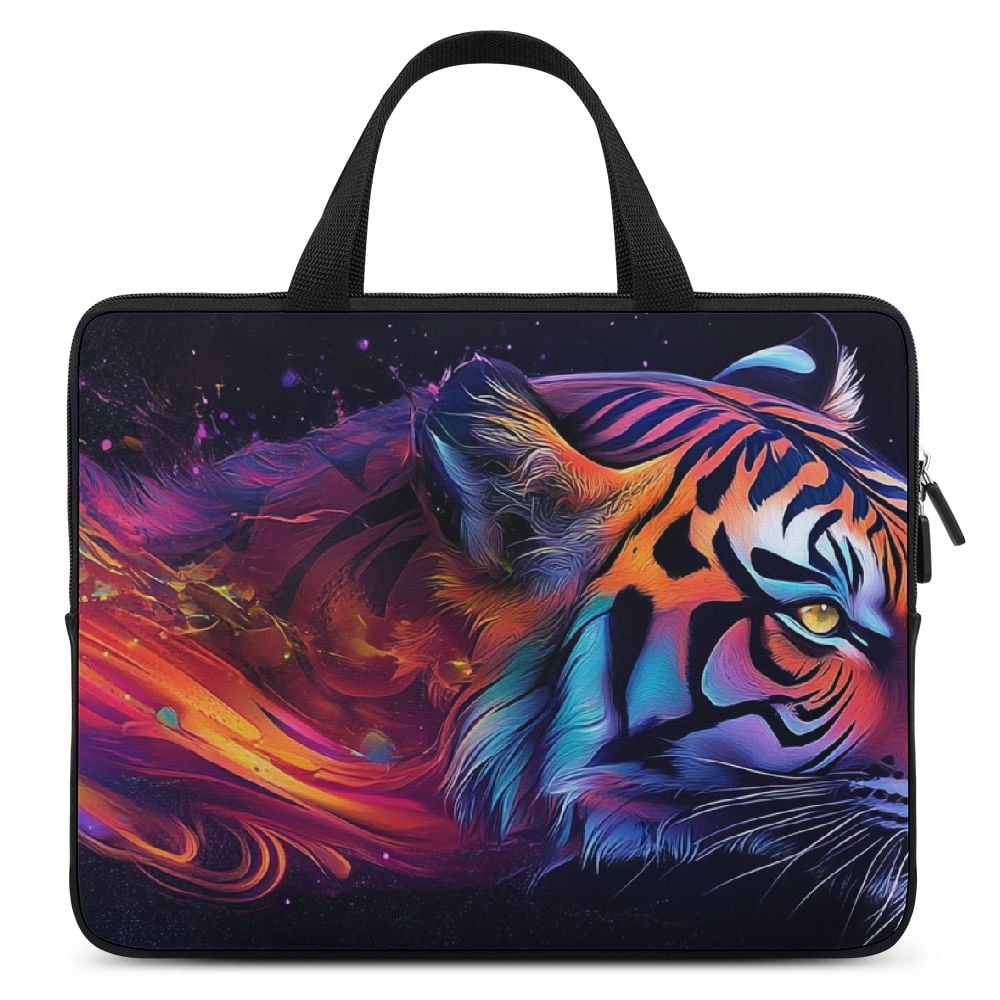 COMIO Abstract Tiger Laptop Bag Computer Protective Handle Case Diving ...