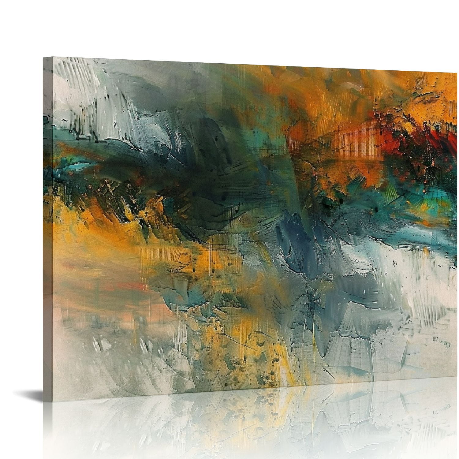COMIO Abstract Wall Art Fancy Paint Print Painting Artwork for Living ...