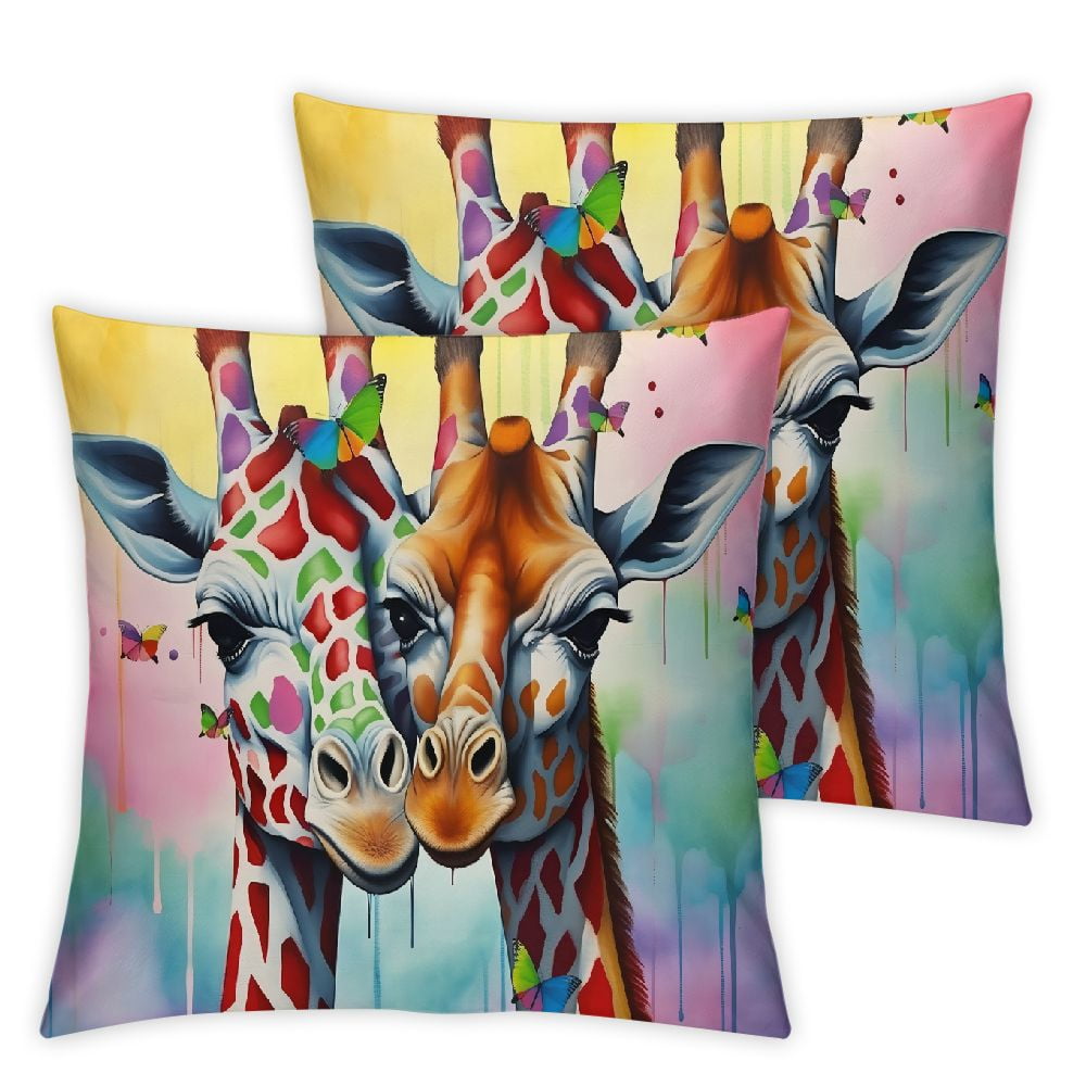 COMIO Aesthetic Decorative Giraffe Family Painting Funny Animal Lovely ...