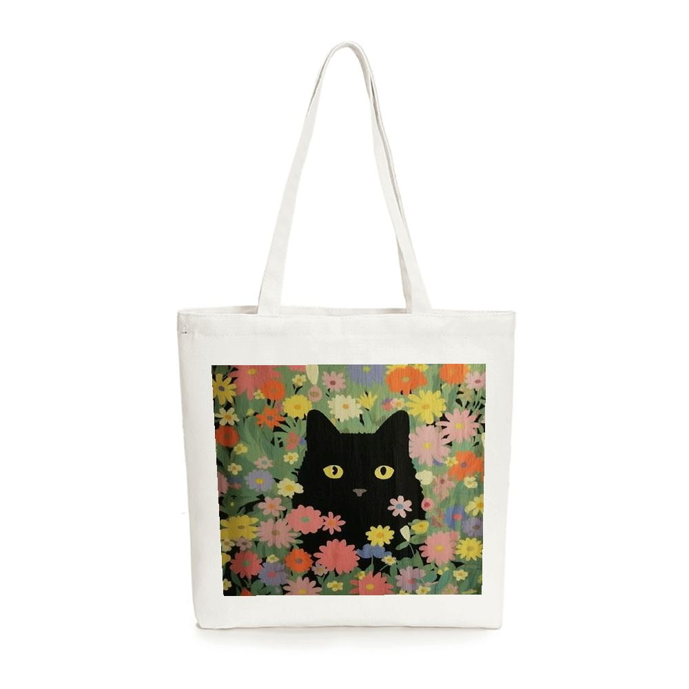 COMIO Aesthetic Heavy Canvas Tote Bag for Women, Cloth Gusseted Totes ...