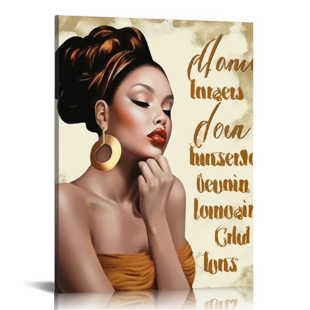 COMIO African American Art - Black Art - spiritual Religious Wall Decor - Black women ...