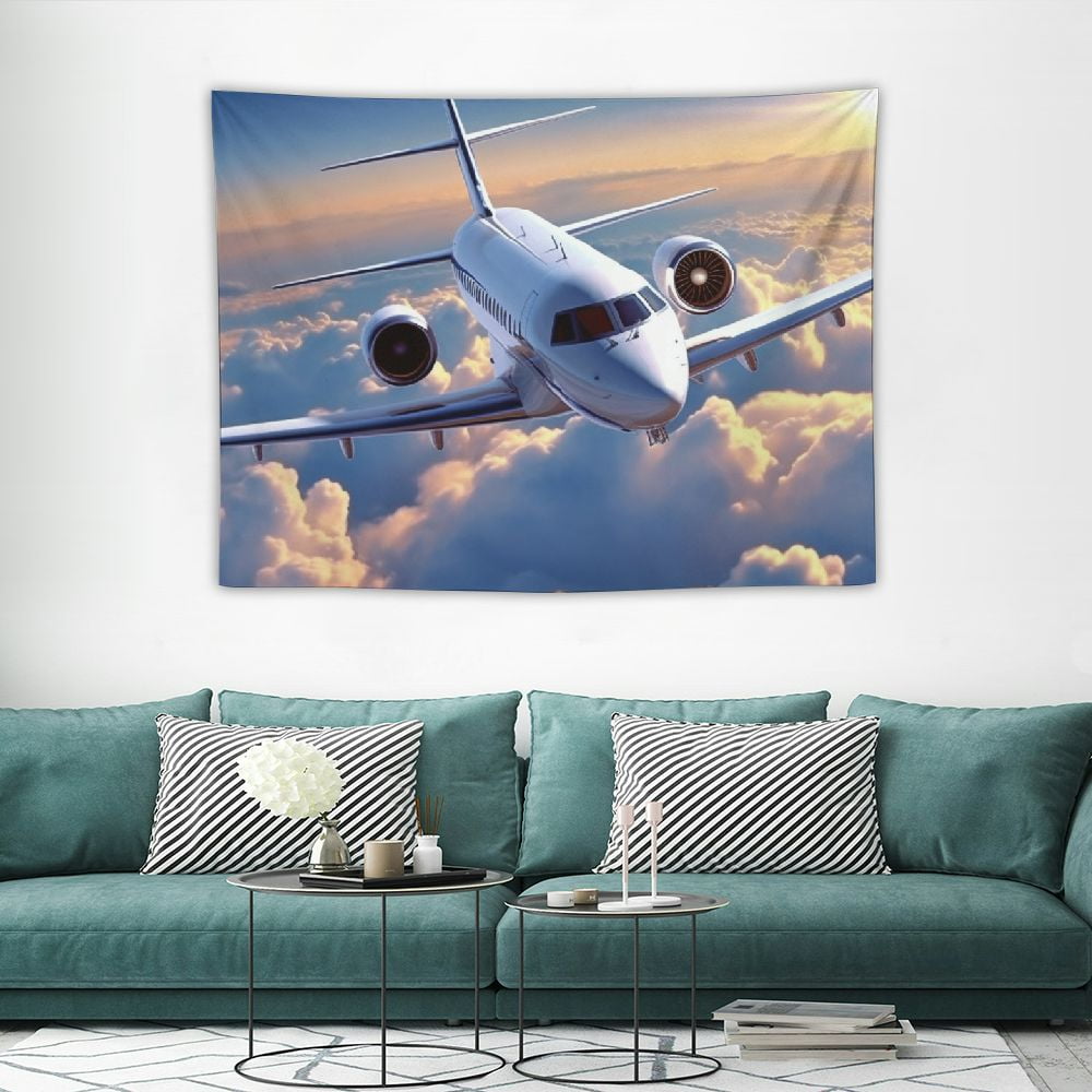 COMIO Aircraft Wall Tapestry Airplane Print Tapestry Wall Hanging ...