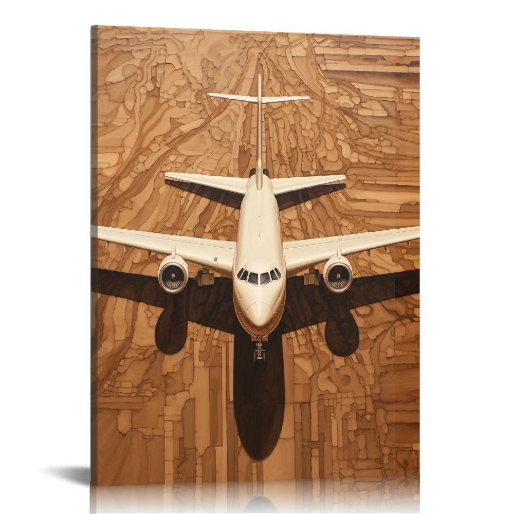 COMIO Airplane Canvas Wall Art Decor Vintage Aircraft Picture for Wall ...