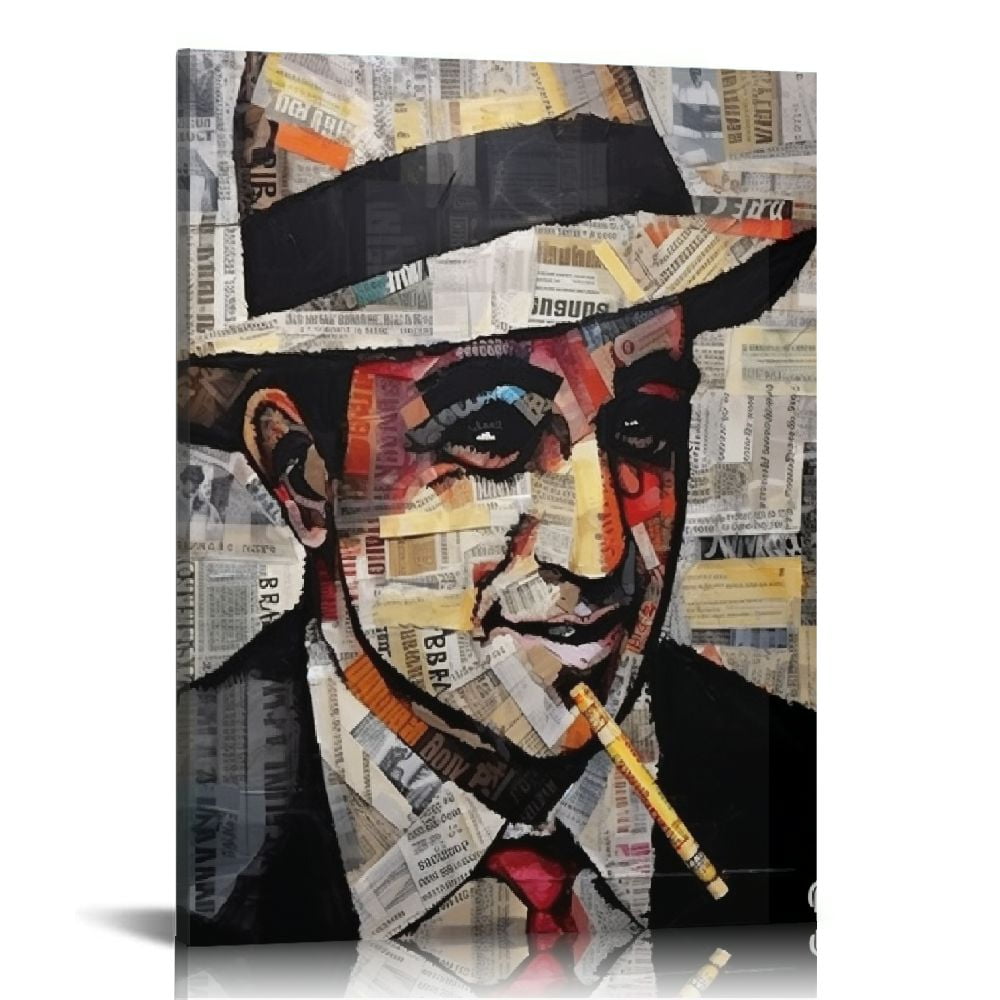 COMIO Alphonse Capone Poster Wall Art Mafia Gangster Canvas Mob ...