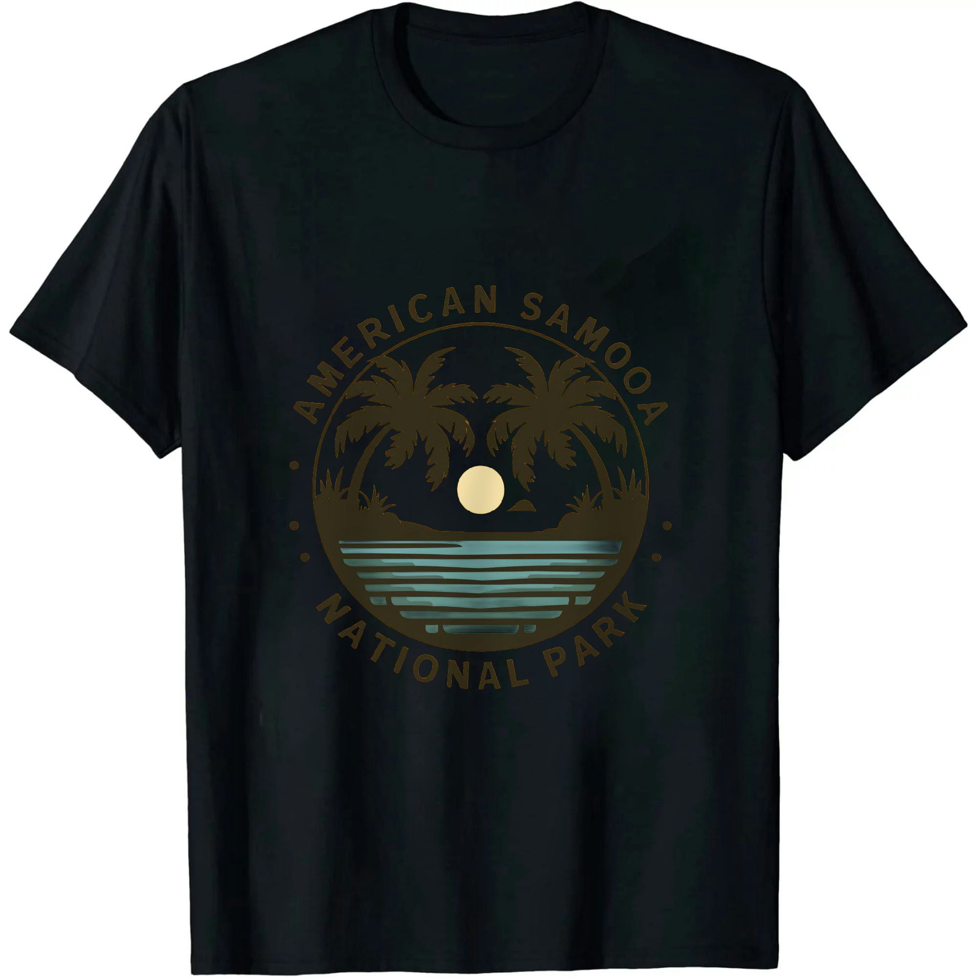 COMIO American Samoa National Park Retro Compass Emblem T-Shirt ...