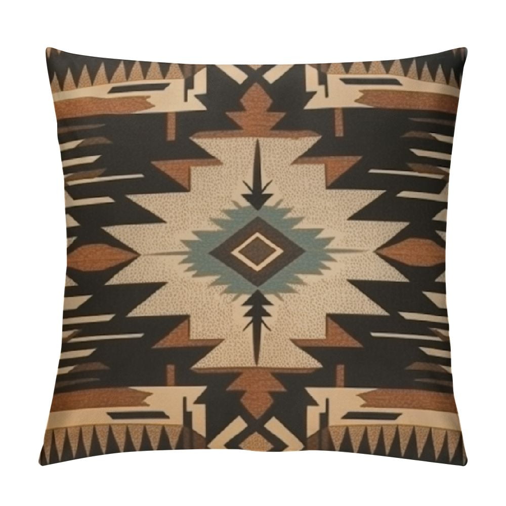COMIO American Southwest Aztec Throw Pillow Cover Geometric Diamond ...