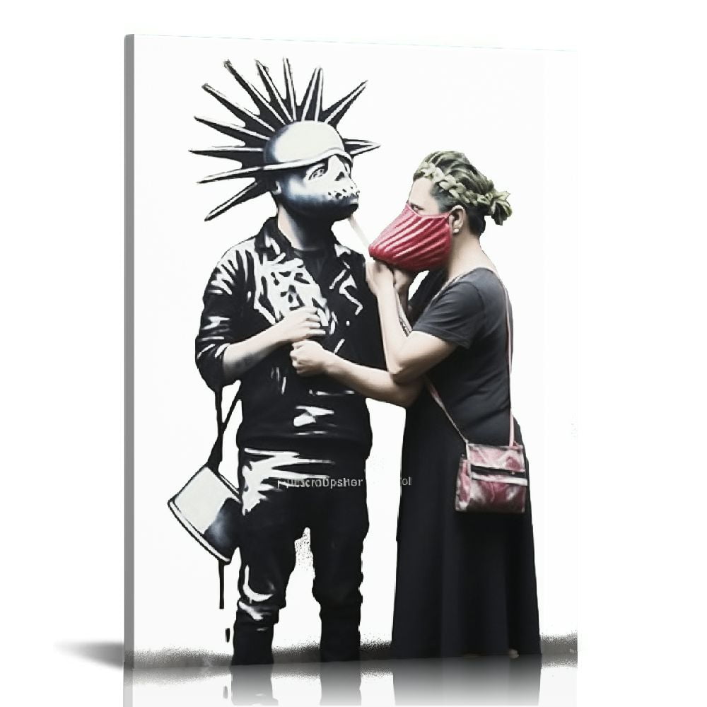 COMIO Anarchist And Mother - Punk Mum Canvas Art Print Wall Decor ...