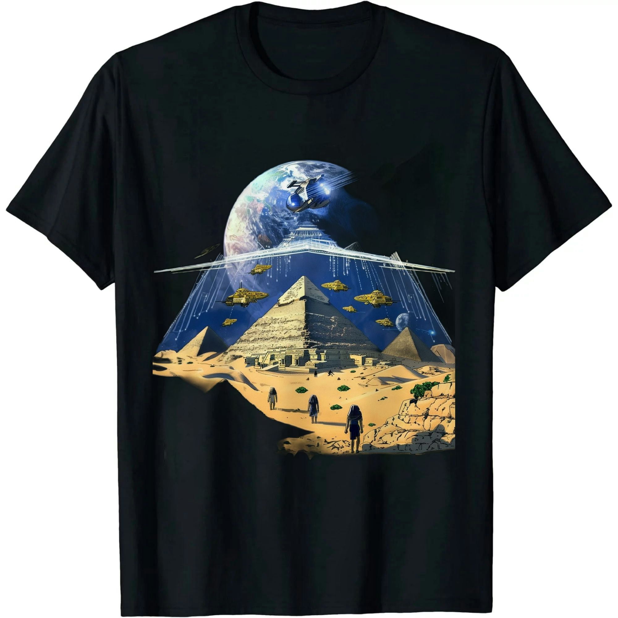COMIO Ancient Egyptian Pyramids Aliens Space UFO Science Fiction T ...