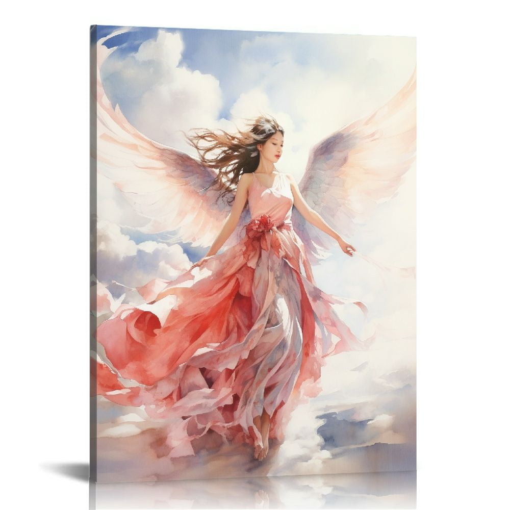 COMIO Angel Wing Wall Art Abstract Angel Painting Angel Art Posters ...