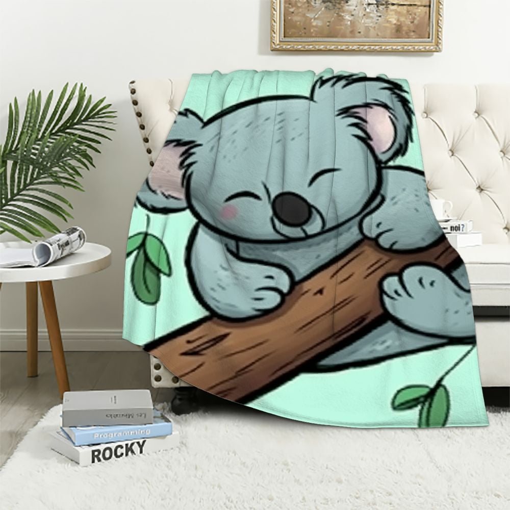 COMIO Animal Koala Throws Blanket for Kid Boy Girls Gifts Flannel Soft ...