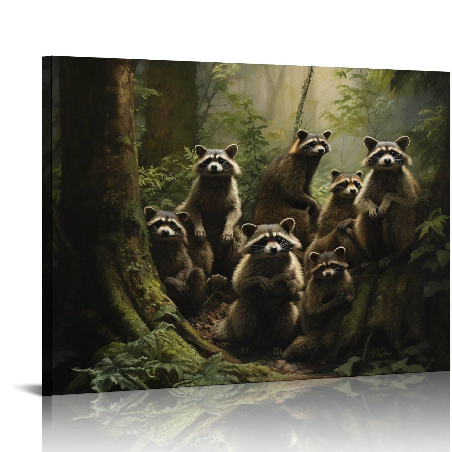 COMIO Animal Posters Funny Raccoon Pictures For Bedroom Wall Decor ...