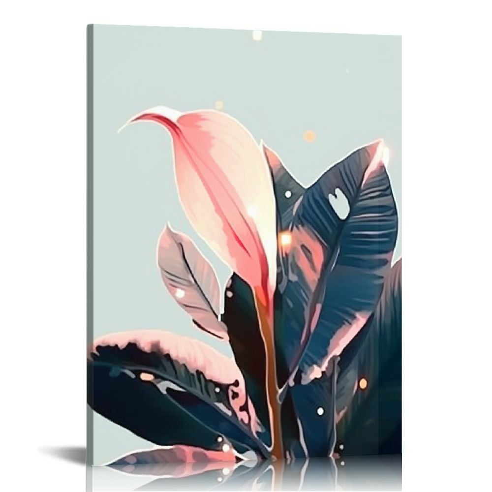 COMIO Art Hannah Botanical Wall Art, Canvas Plant Wall Art with ...