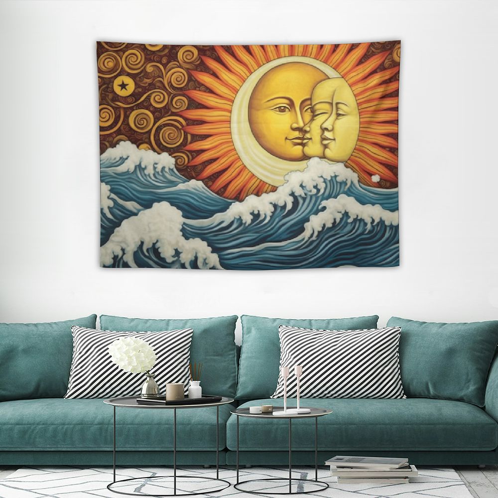 COMIO - Art - Ocean Sunrise Celestial Tapestry - Walmart.com