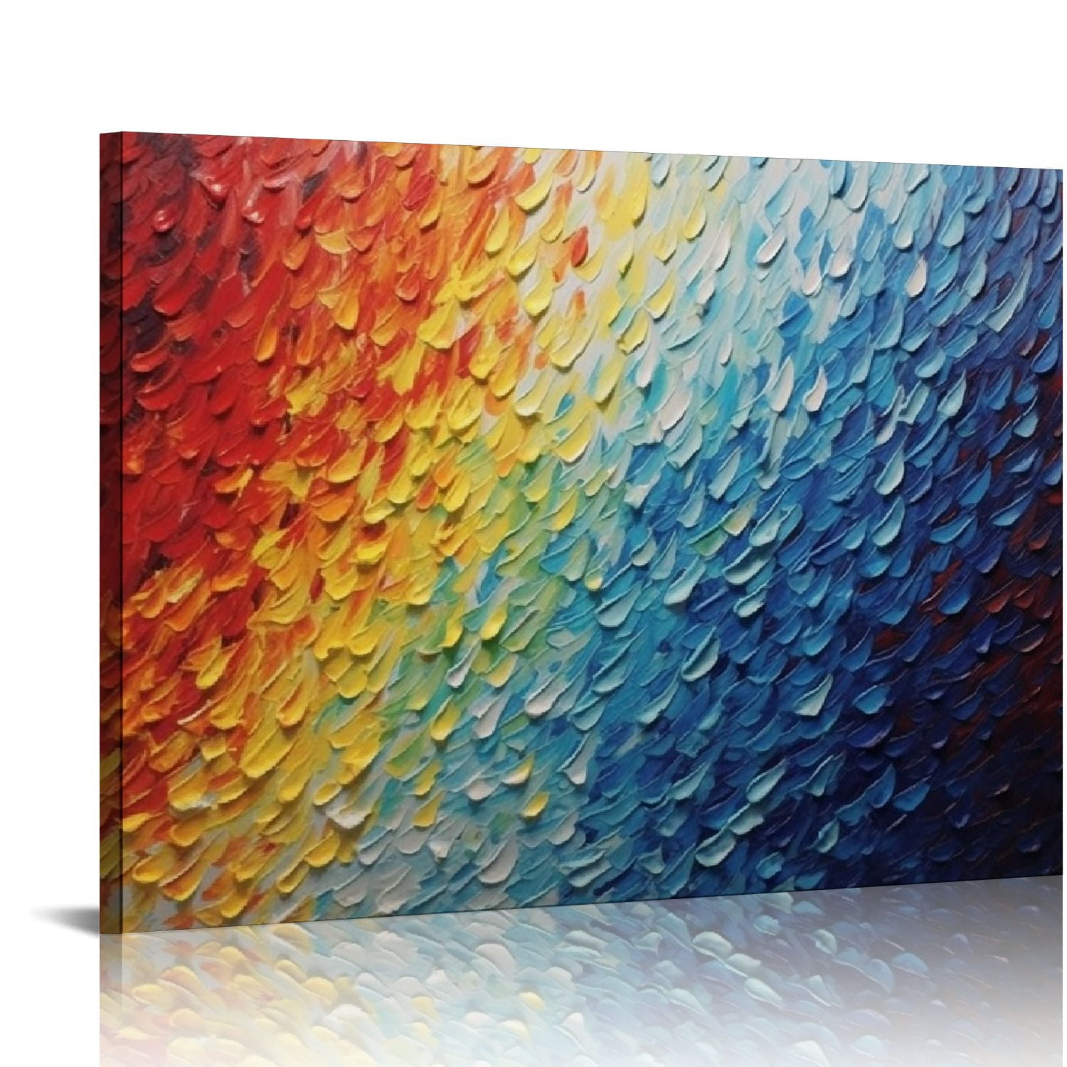 COMIO Art Paintings,20x16in100% Hand Painted Colorful Abstract Oil ...