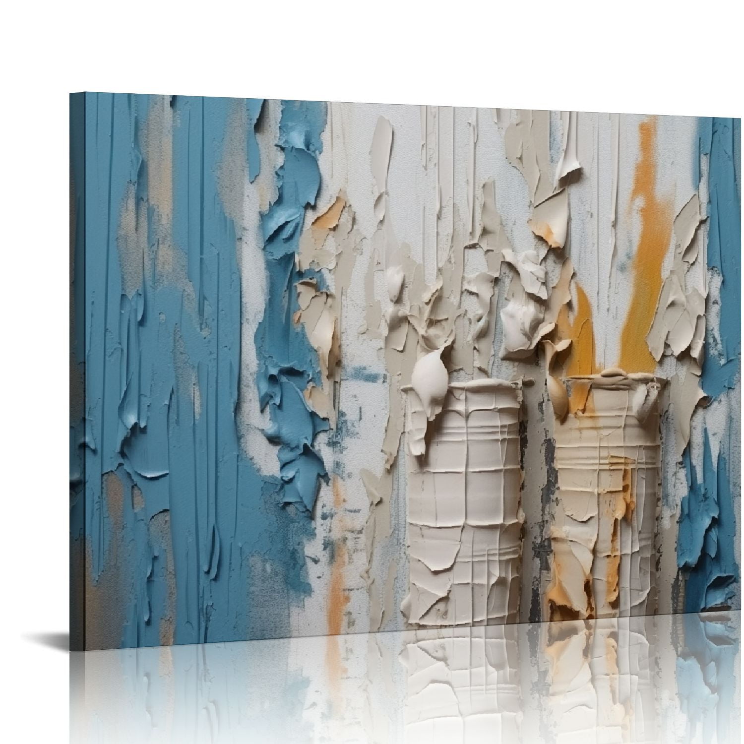 COMIO Art Prints, Enchanting Illusions, Blue Illusion Canvas Wall Art ...