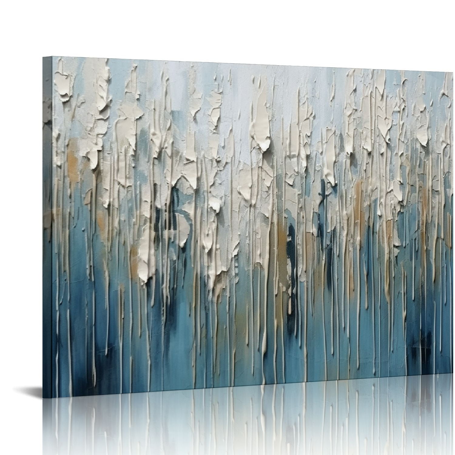 COMIO Art Prints, Enchanting Illusions, Blue Illusion Canvas Wall Art ...