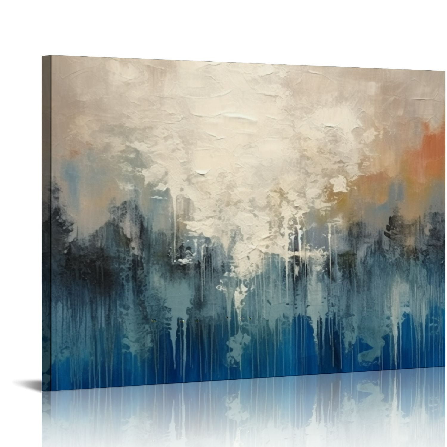 COMIO Art Prints, Enchanting Illusions, Blue Illusion Canvas Wall Art ...