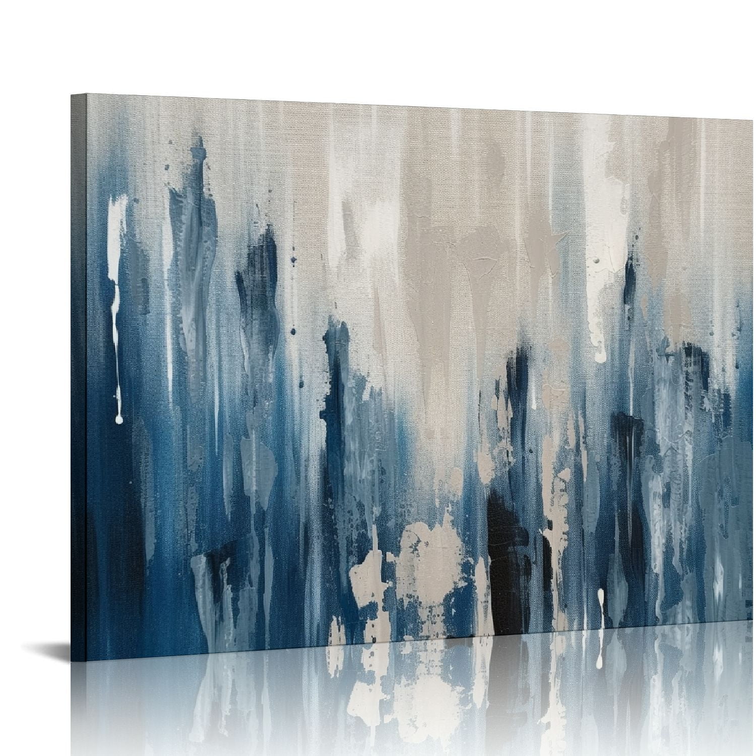 COMIO Art Prints, Enchanting Illusions, Blue Illusion Canvas Wall Art Print, Intriguing and ...