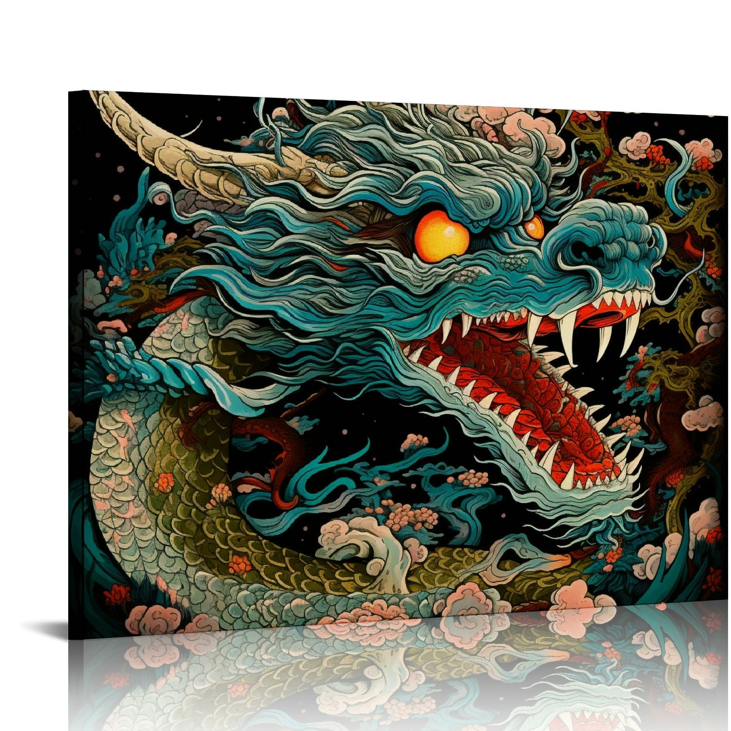 MLJA Wall Art - Dragon Poster, Dragon Wall Decor, Japanese Dragon ...