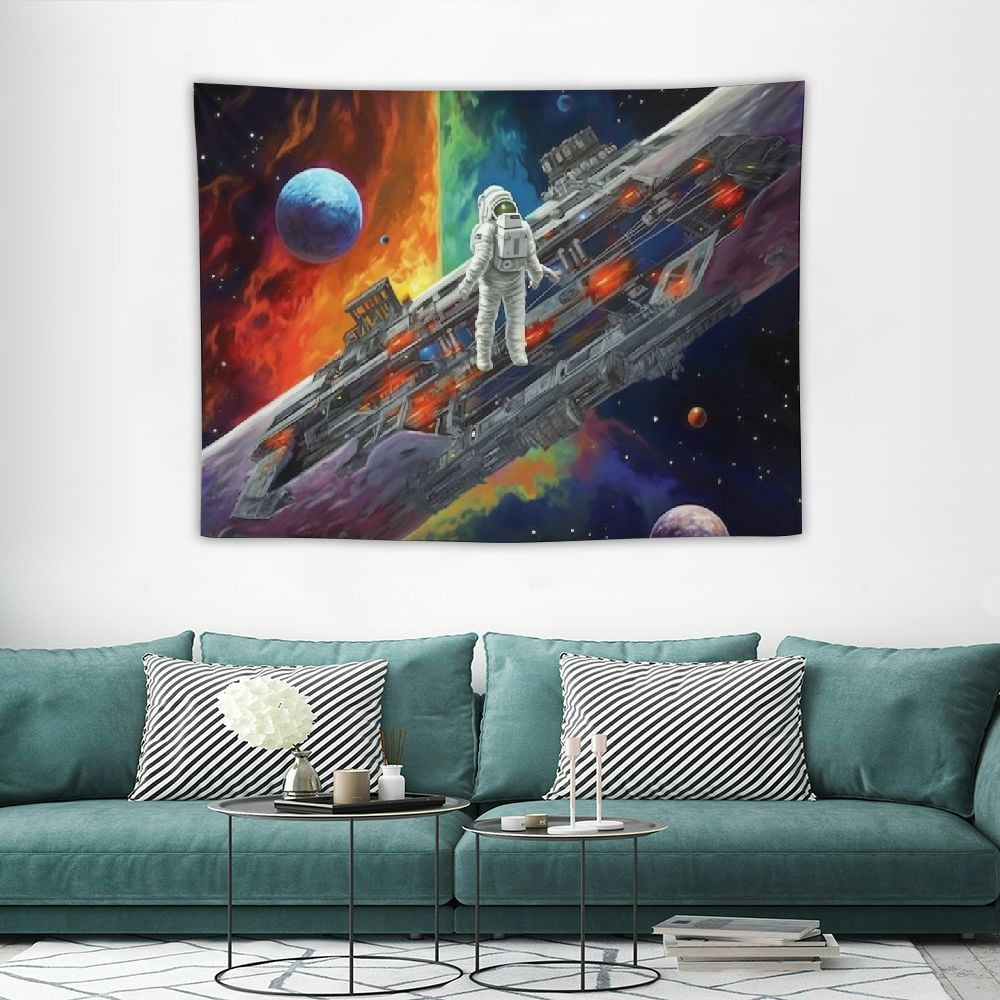 COMIO Astronaut Tapestry Cool On Fantasy Universe Planets Starry Sky ...