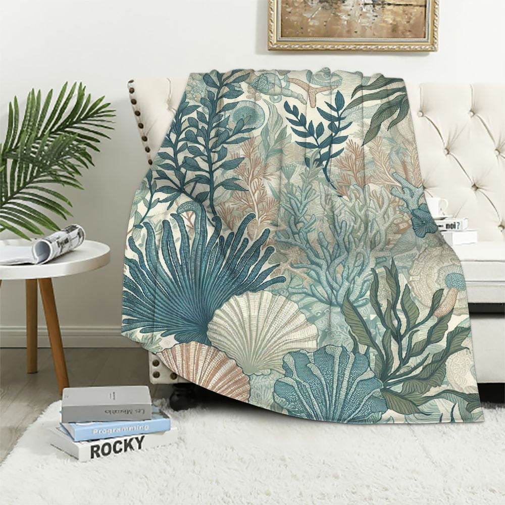 COMIO Atlantis Throw Blanket, Jade, Throw Blankets for Adults Men Women - Walmart.com