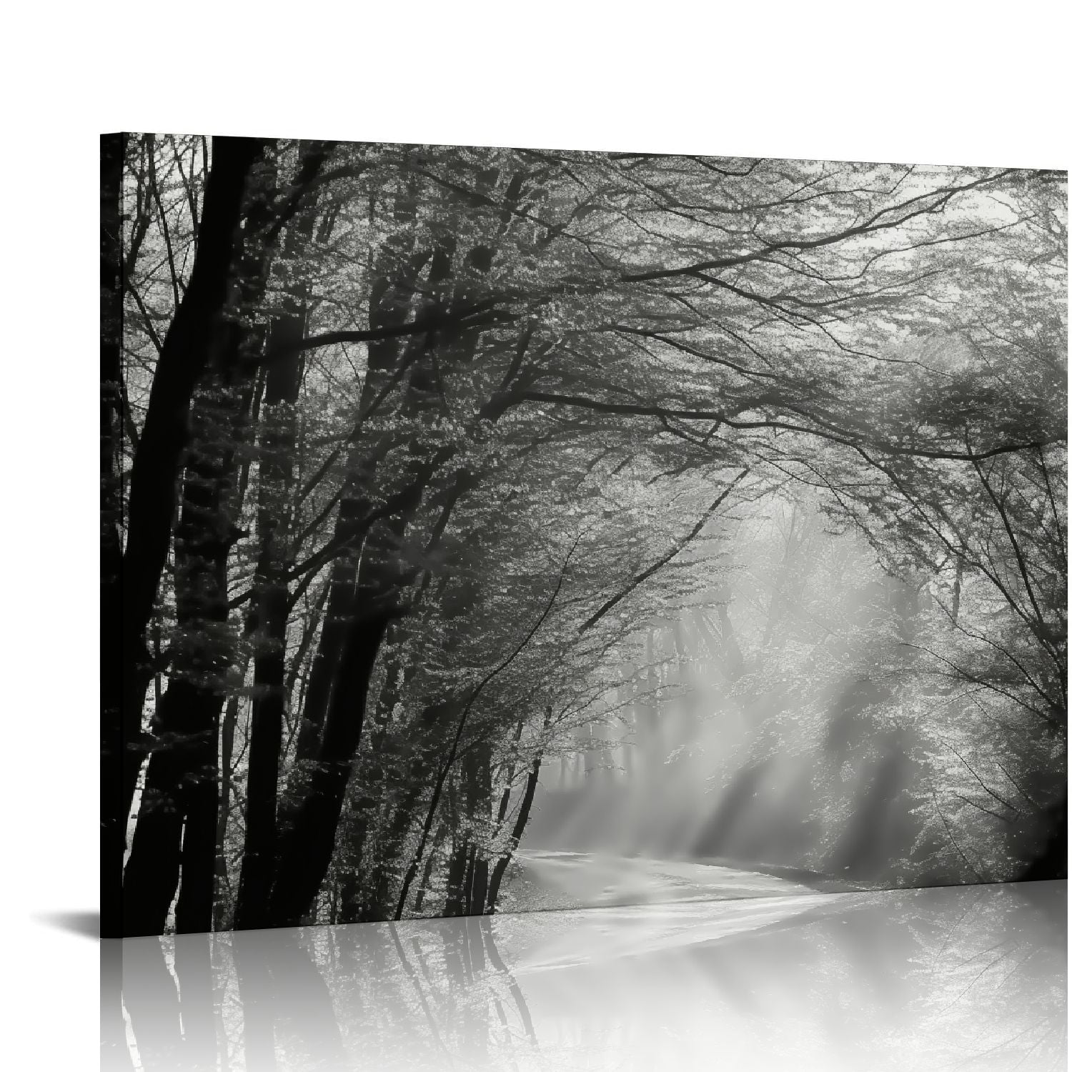 COMIO Autumn Road Multi Names Premium Canvas, Crossroads Wall Art ...