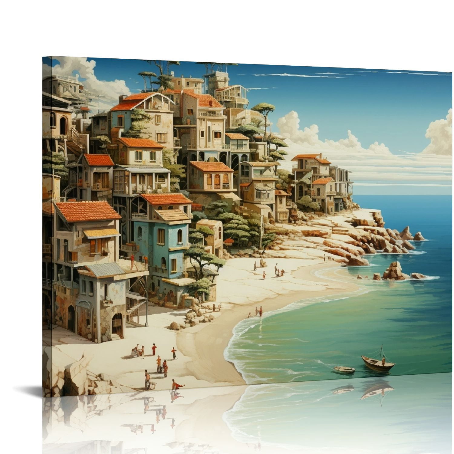 COMIO Avila Beach Vintage Travel Posters 08x12inch(20x30cm) Canvas Wall ...