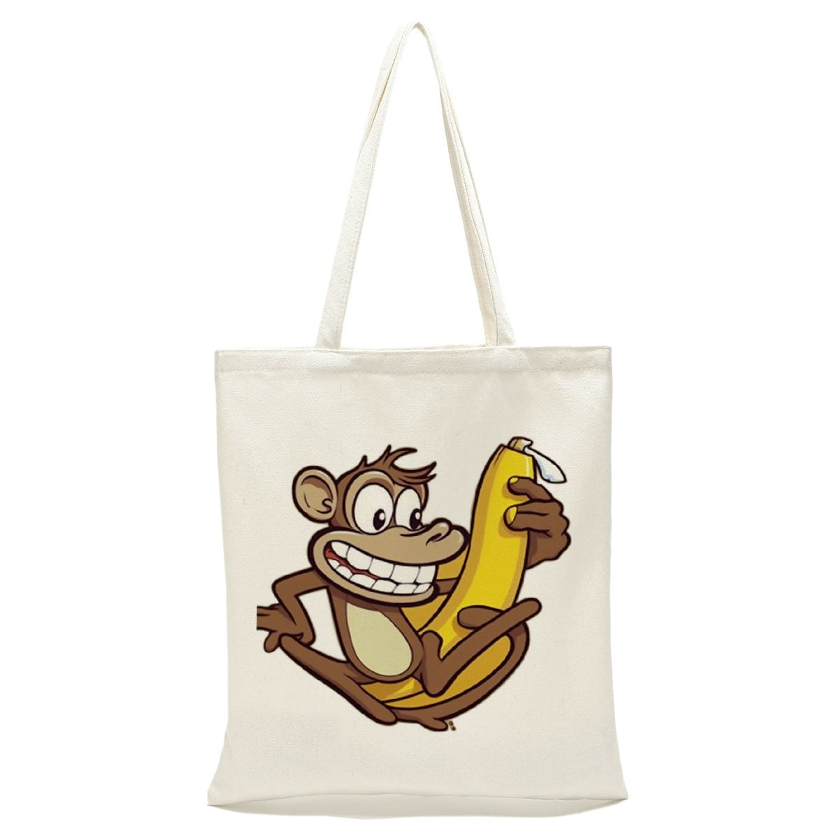 COMIO Banana Monkey Tote Bag Canvas Tote - Walmart.com