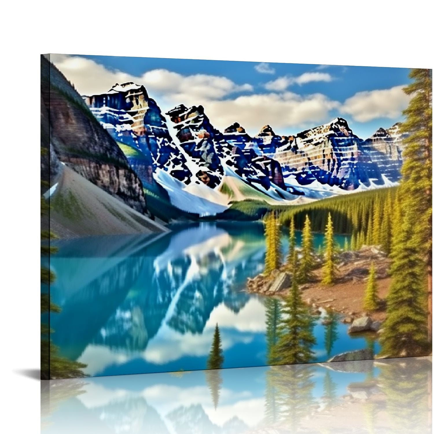 COMIO Banff Canvas Art Prints Moraine Lake Wall Art Colorado Mountain ...