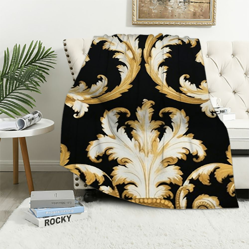 COMIO Baroque Throw Blanket,Vintage Baroque Rococo Victorian ...