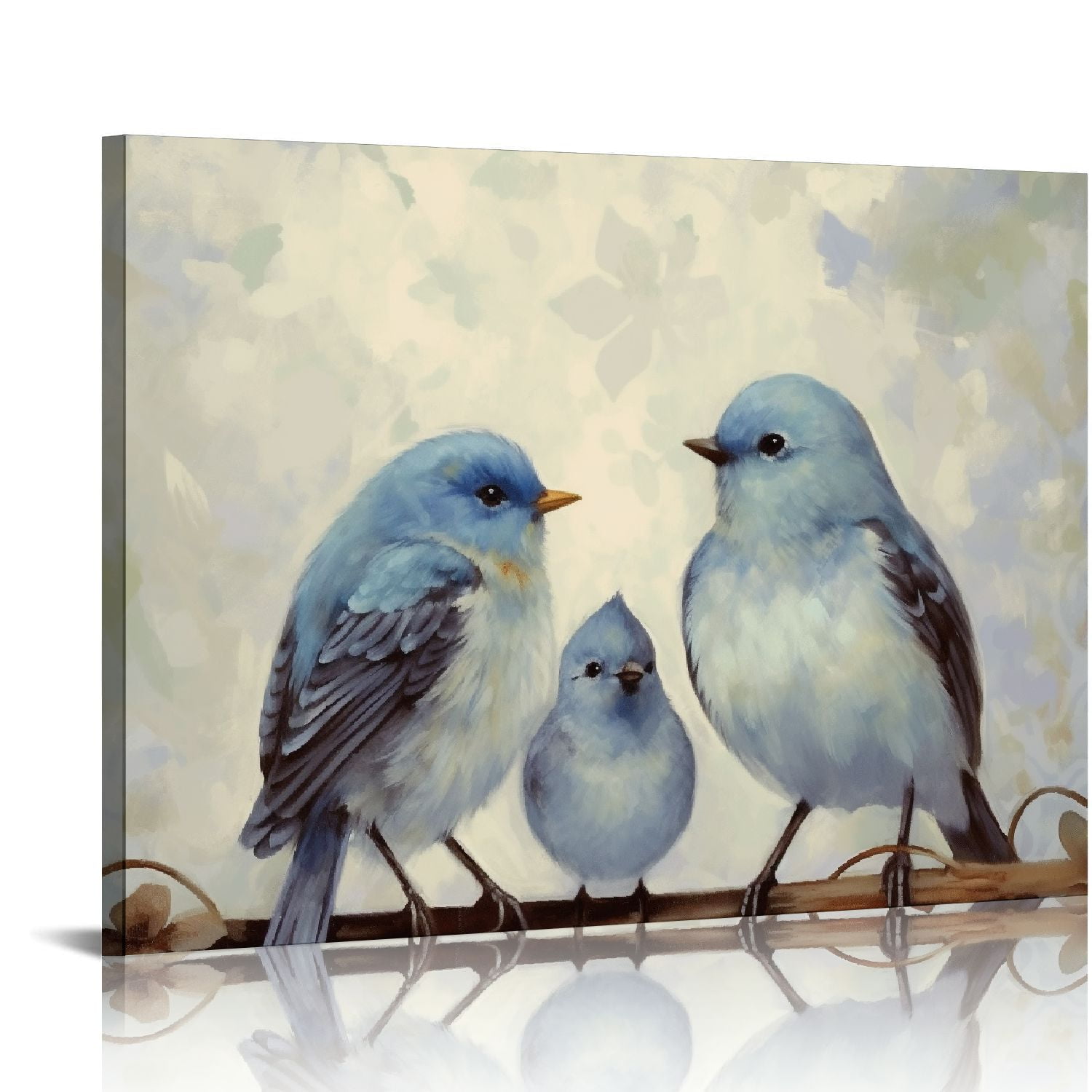 COMIO Bathroom Decor Bird Wall Art Love Birds Abstract Pictures Print ...