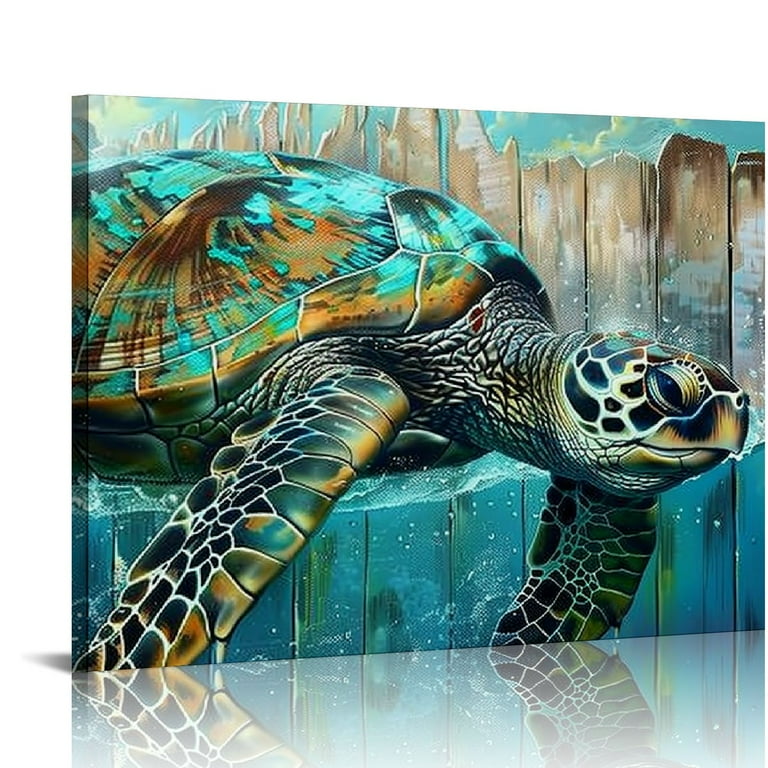 Loggerhead Sea Turtle Paintings