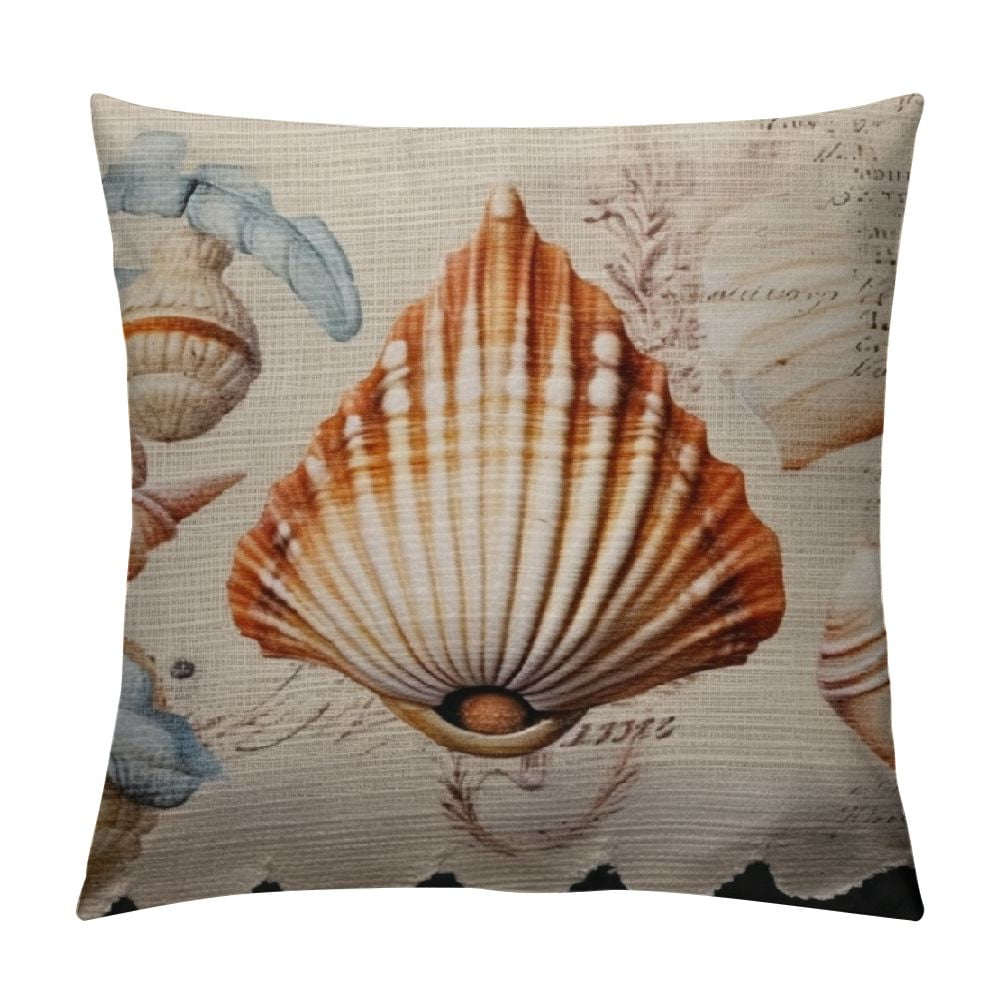 COMIO Beach Pillow Covers Nautical Decor for Beach House Decorative ...