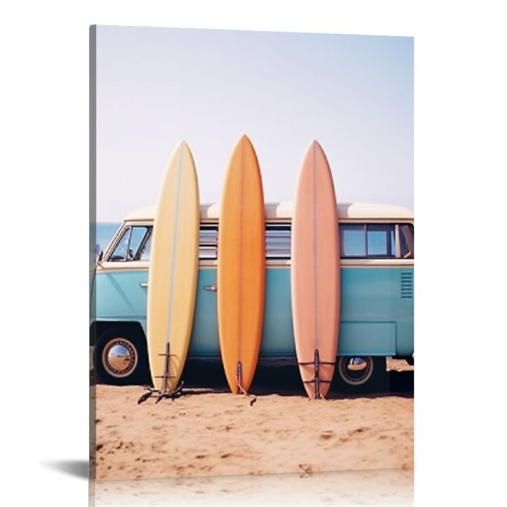 COMIO Beach Wall Art Posters,Coastal Wall Art Beach Prints,Summer Beach ...