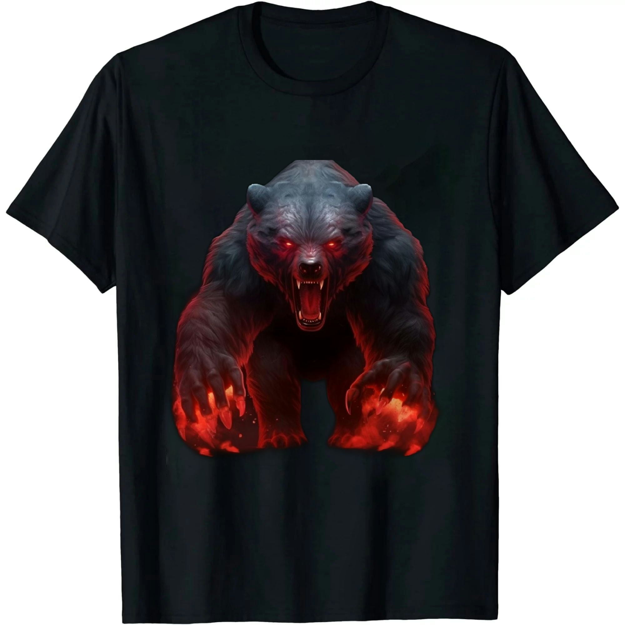 COMIO Bear, Angry Grizzly Bear, Dangerous Horror Bear T-Shirt - Walmart.com