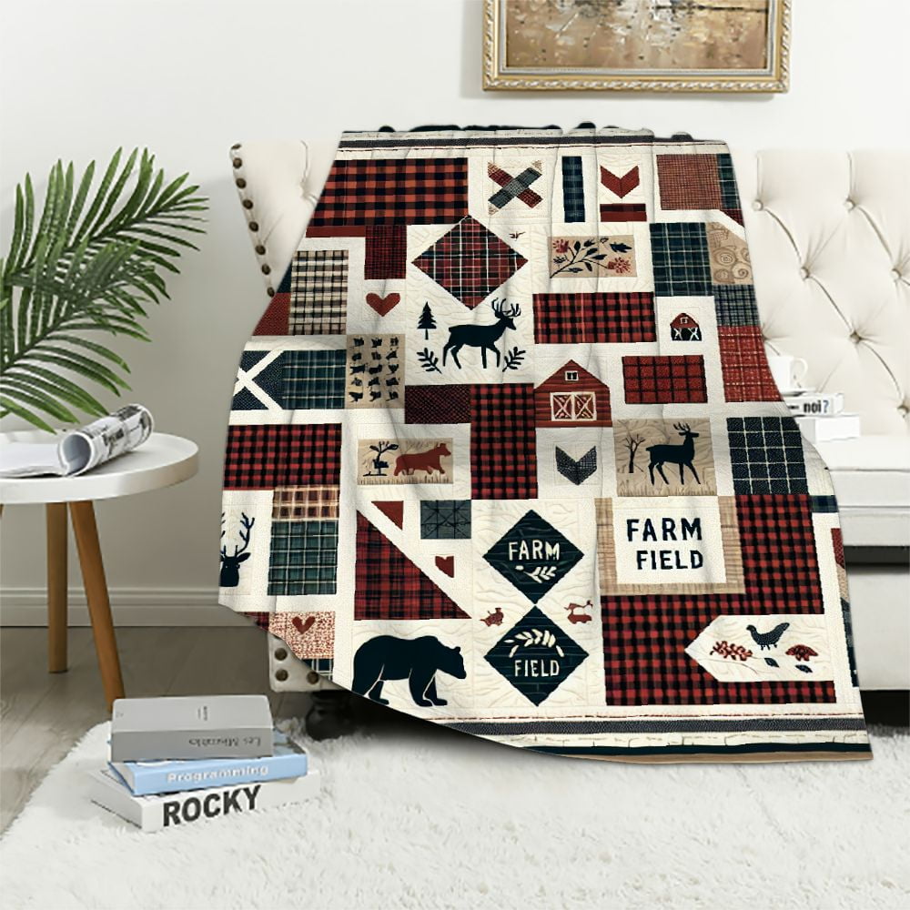 COMIO Bear Throw Blanket, Blankets with Bears for Throw Blanket for ...