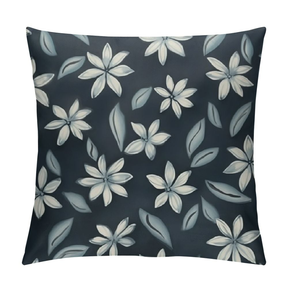 COMIO Beautiful Camellia Square Pillow Covers,Couch Decorative Throw ...
