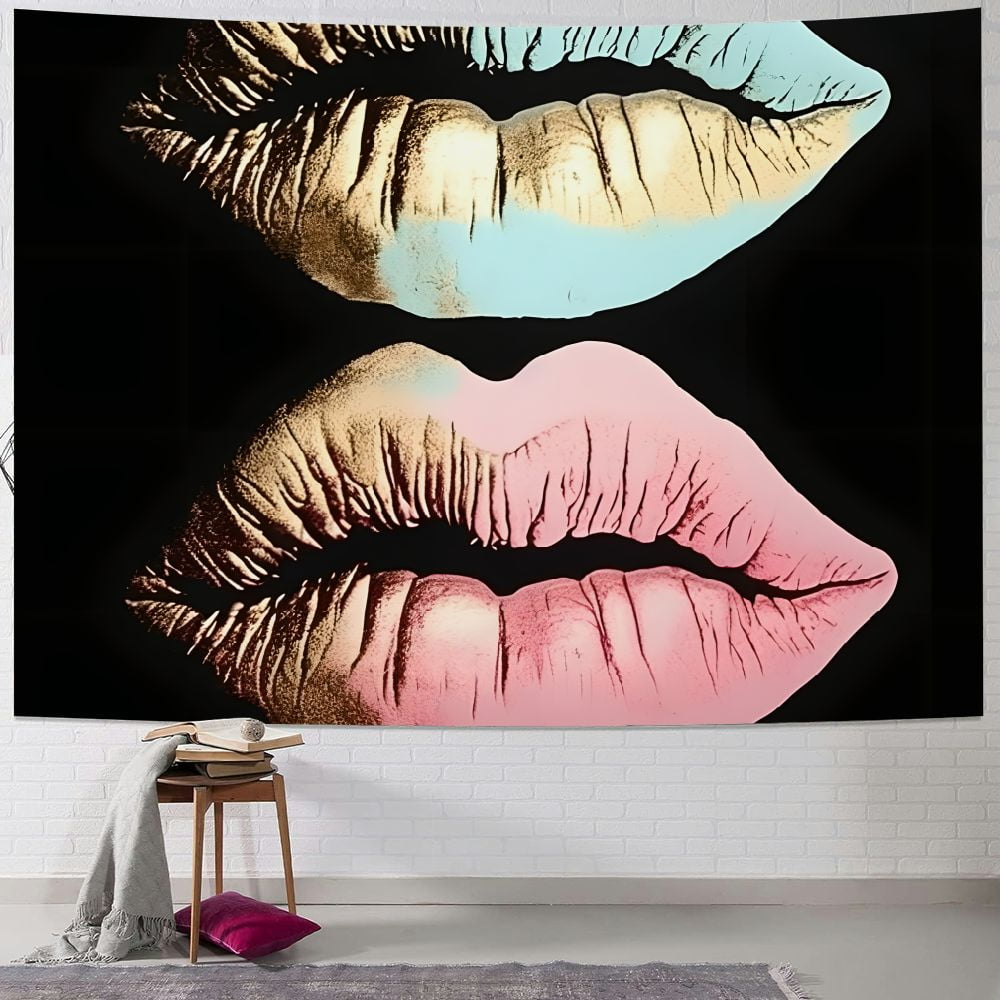 COMIO Bedroom Living Room Dorm Lip Abstract Modern Mouth Paintings ...
